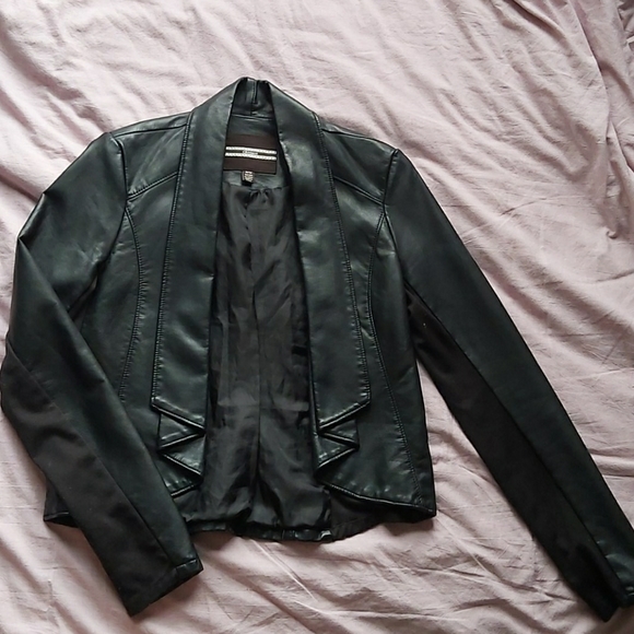 Dynamite | Jackets & Coats | Open Front Faux Leather Jacket | Poshmark